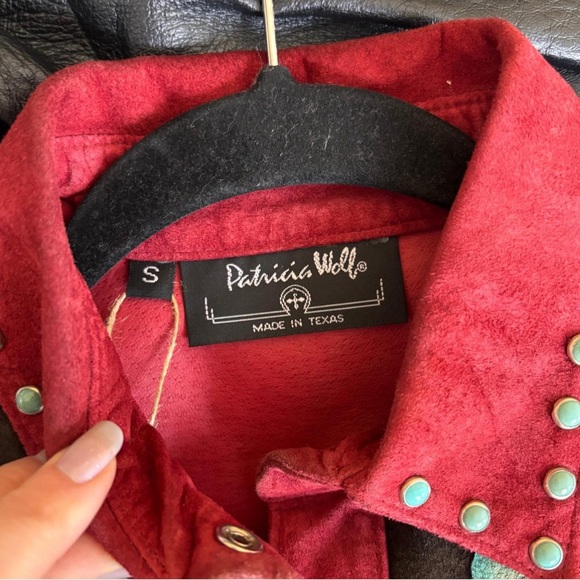 Patricia Wolf | Tops | Patricia Wolf Western Leather Pearl Snap ...